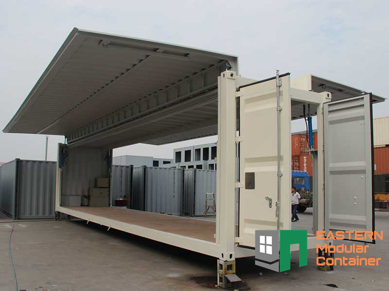 40ft Hydraulic Side Open Shipping Container - Eastern Container